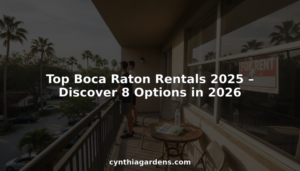 Top Boca Raton Rentals 2025 – Discover 8 Options in 2026